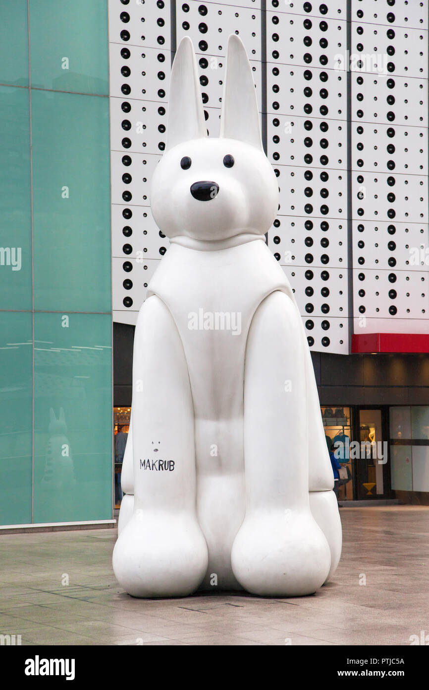Bangkok, Thailand - August 26, 2018: Makrub, the mascot of the MBK ...