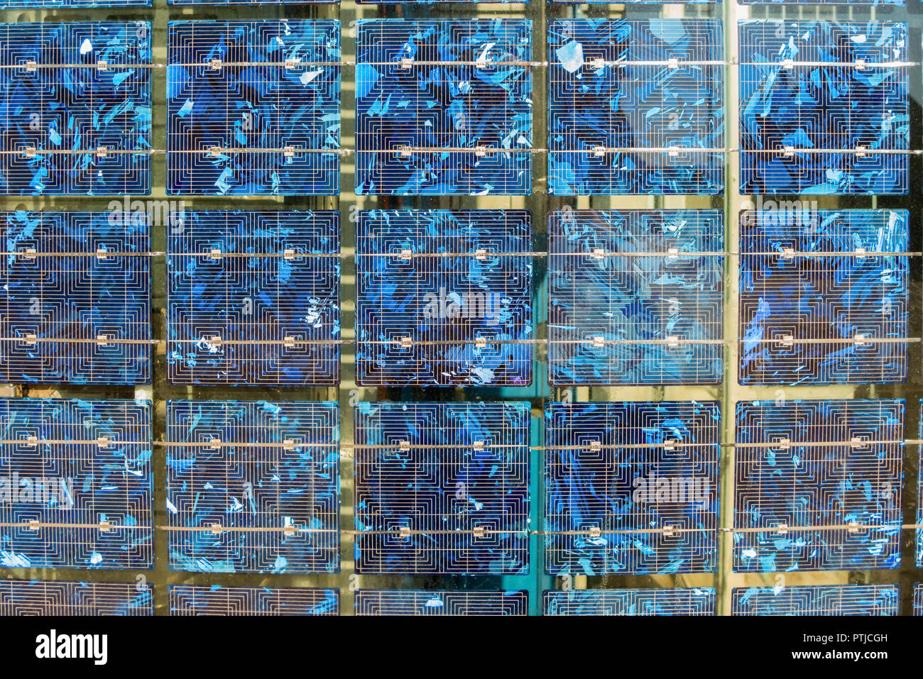 Solar cells in behind a window as texture Stock Photo - Alamy