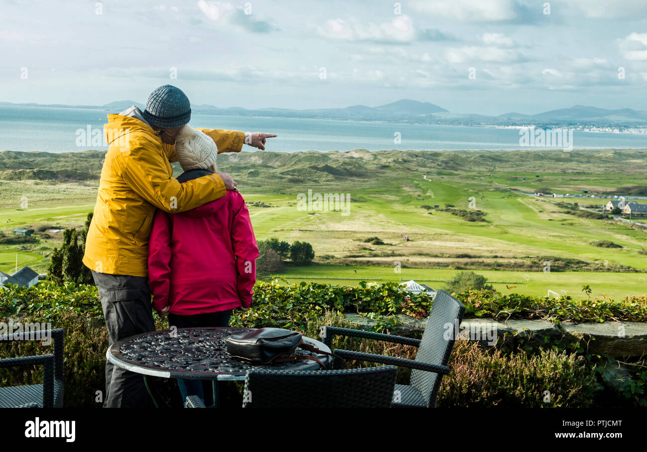 Person Pointing At Something In The Distance