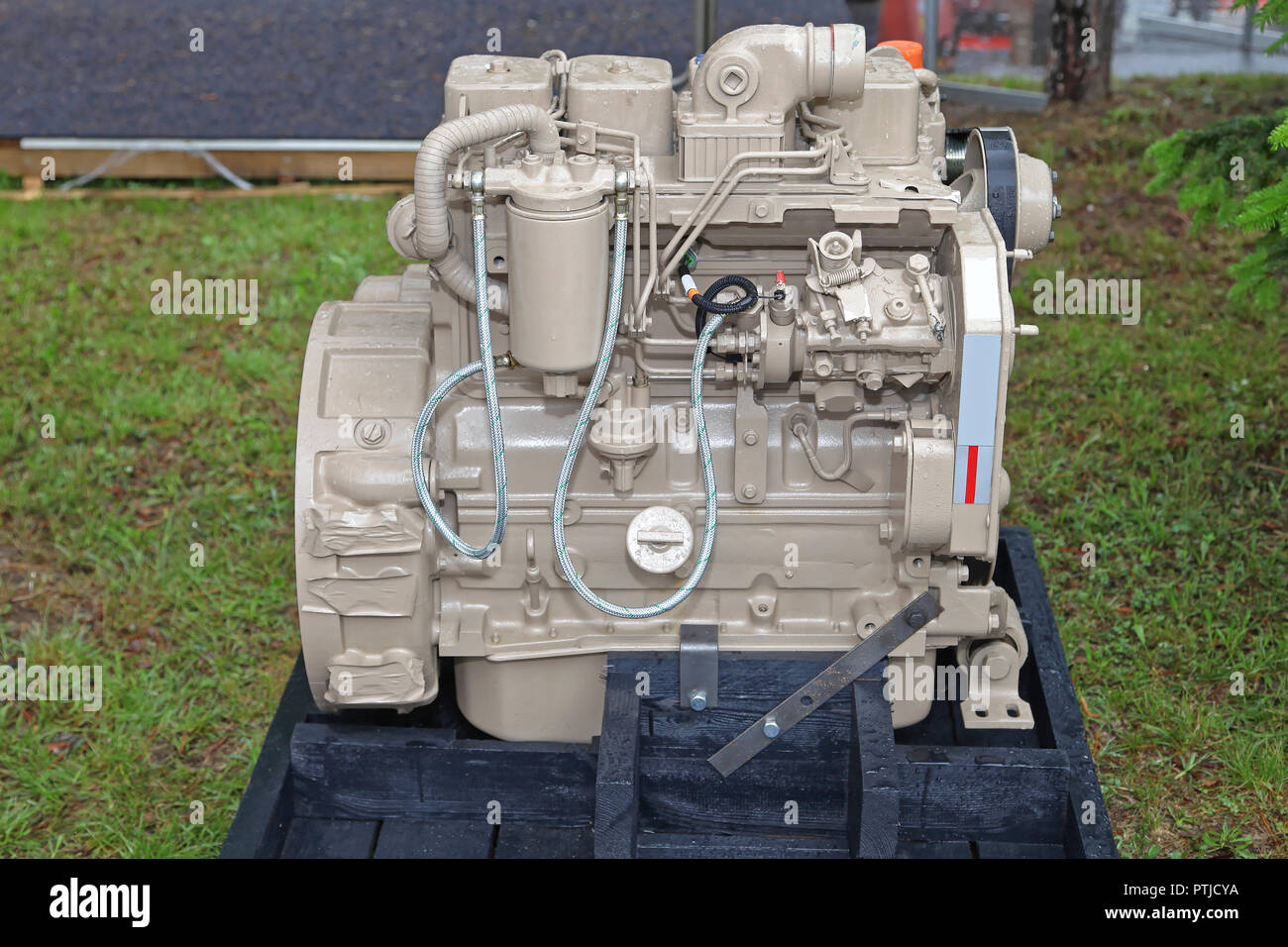 New Diesel Engine For Farm Machines Stock Photo - Alamy