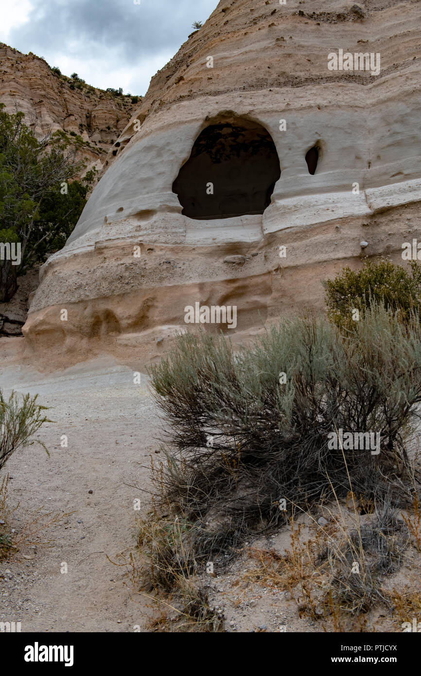 Scenes along Cave Trail at Kasha-Katuwe Tent Rocks National Monument in ...