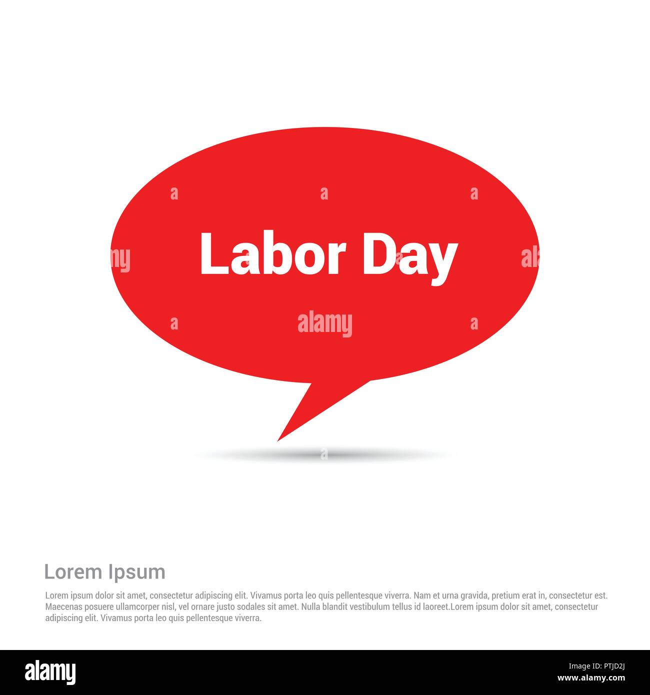 Labor day creative design with typography vector Stock Vector Image ...