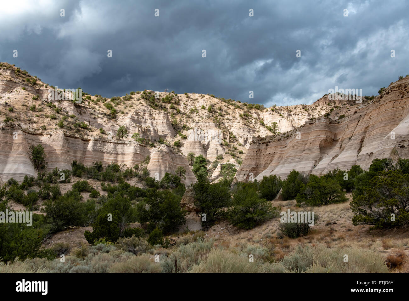 Scenes along Cave Trail at Kasha-Katuwe Tent Rocks National Monument in ...