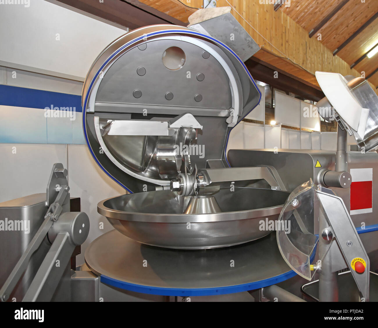 Sharp Rotary Knife in Meat Processing Machine Stock Photo - Alamy