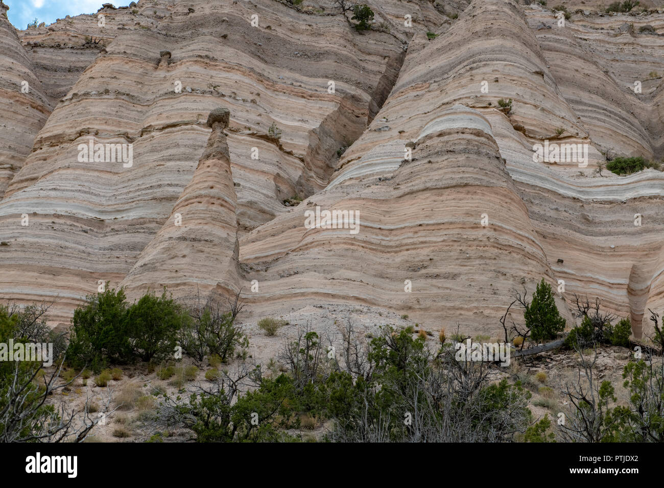 Scenes along Cave Trail at Kasha-Katuwe Tent Rocks National Monument in ...