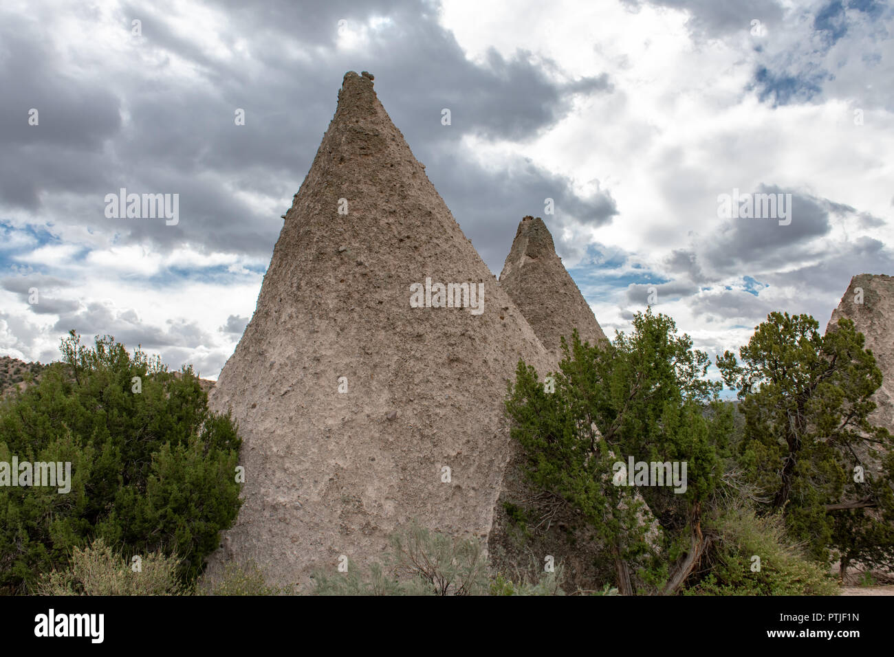Scenes along Cave Trail at Kasha-Katuwe Tent Rocks National Monument in ...