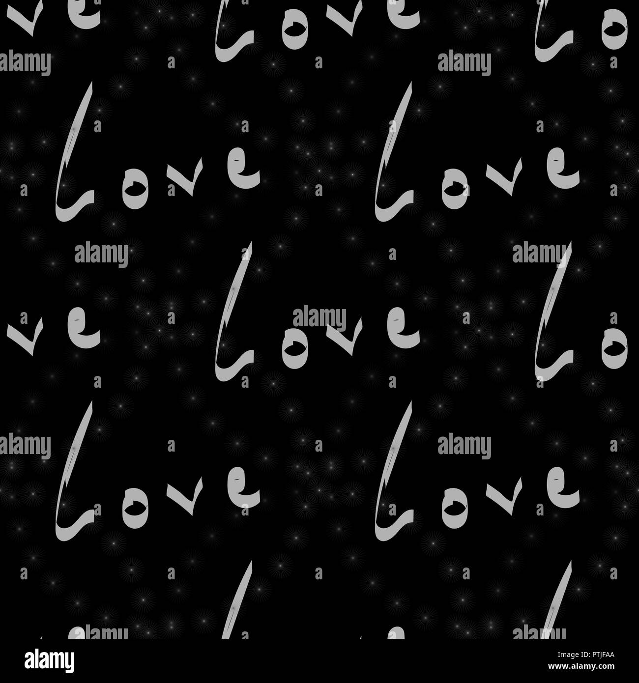 Seamless background with words Love . Vector illustration eps 10 Stock ...