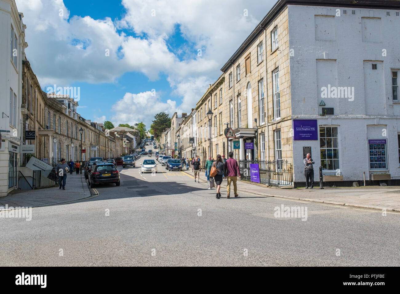 Lemon Street in Truro in Cornwall Stock Photo - Alamy
