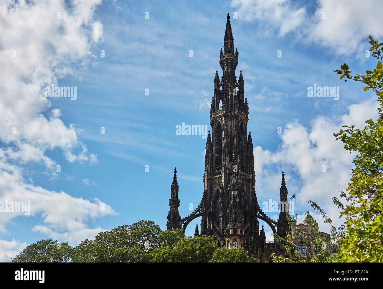 Monument through trees hi-res stock photography and images - Alamy