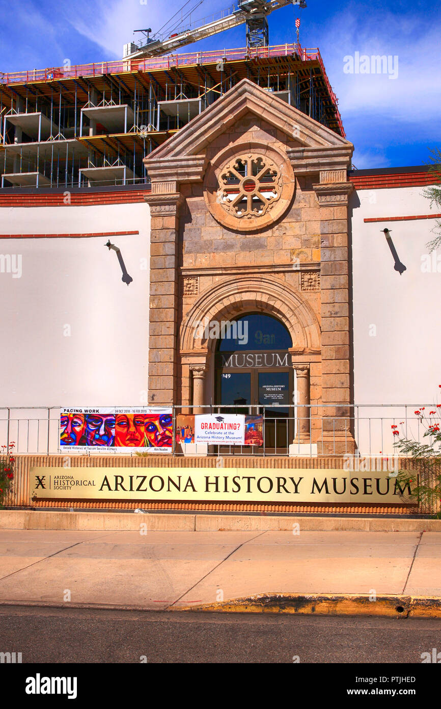 Outside the Arizona History Museum building on E 2nd Street in downtown ...