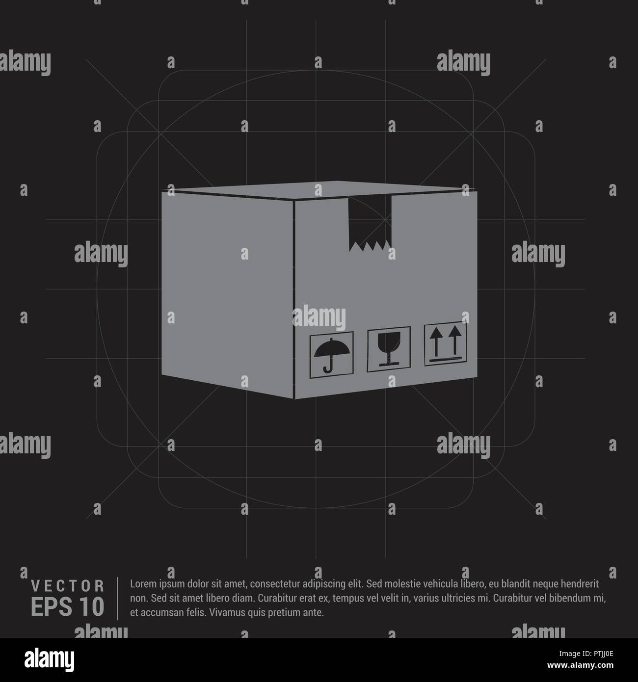 Sealed boxes vector vectors Stock Vector Images - Alamy