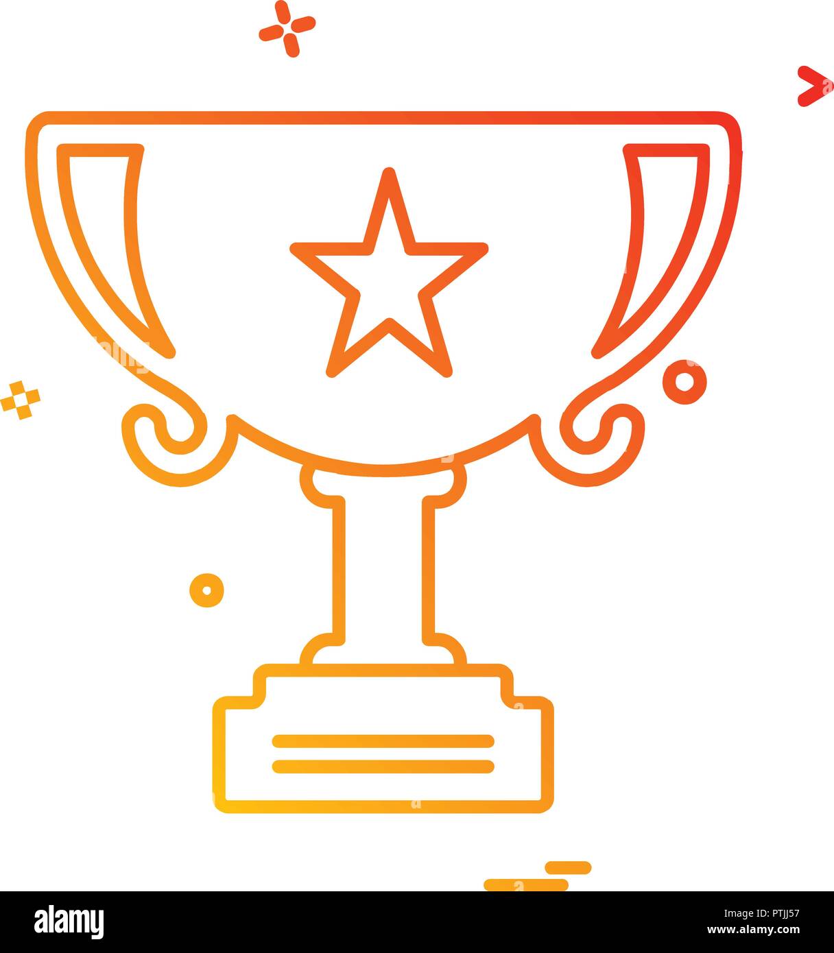 Trophy icon design vector Stock Vector Image & Art - Alamy