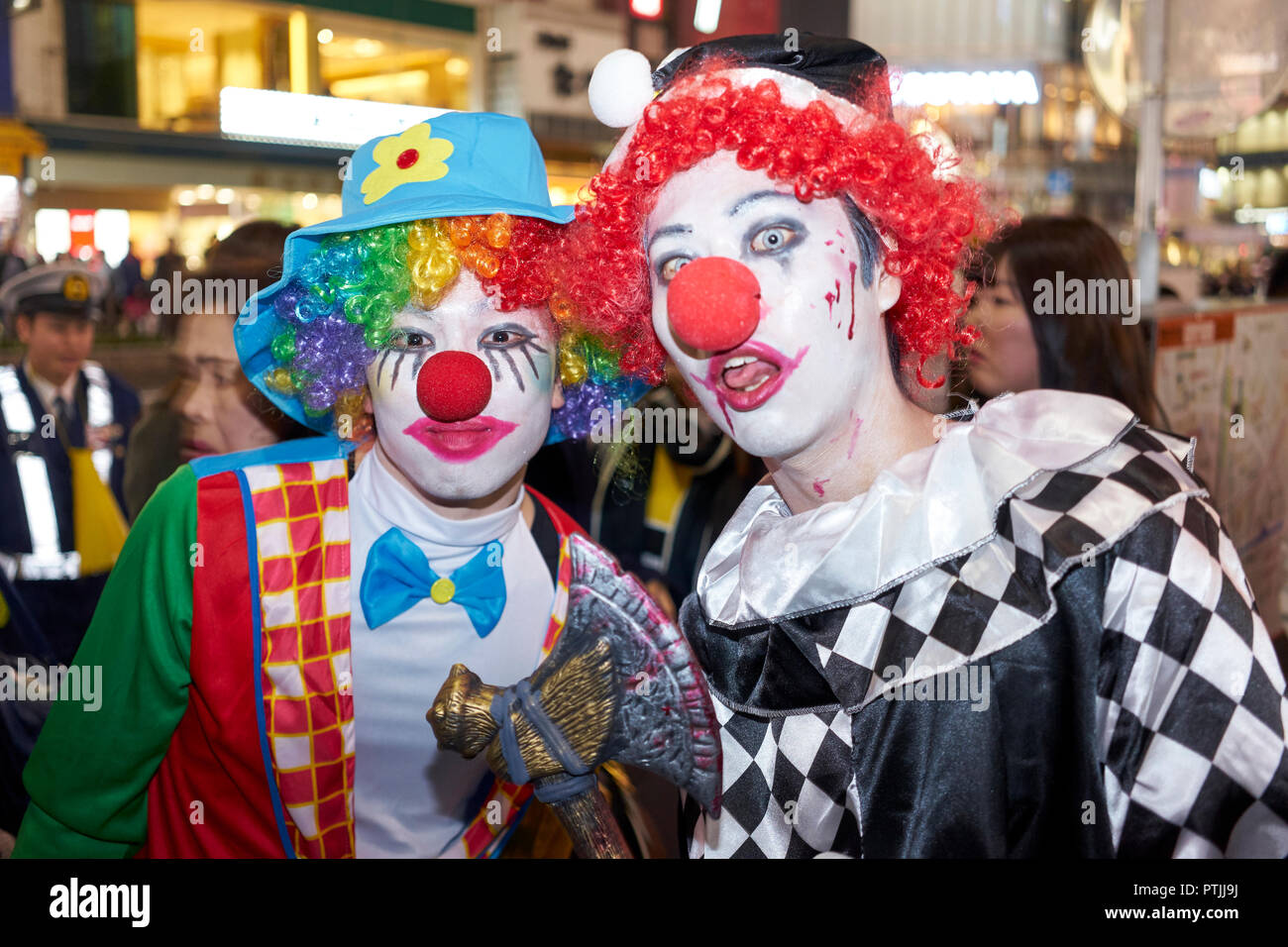 Halloween face paint clown hi-res stock photography and images - Alamy