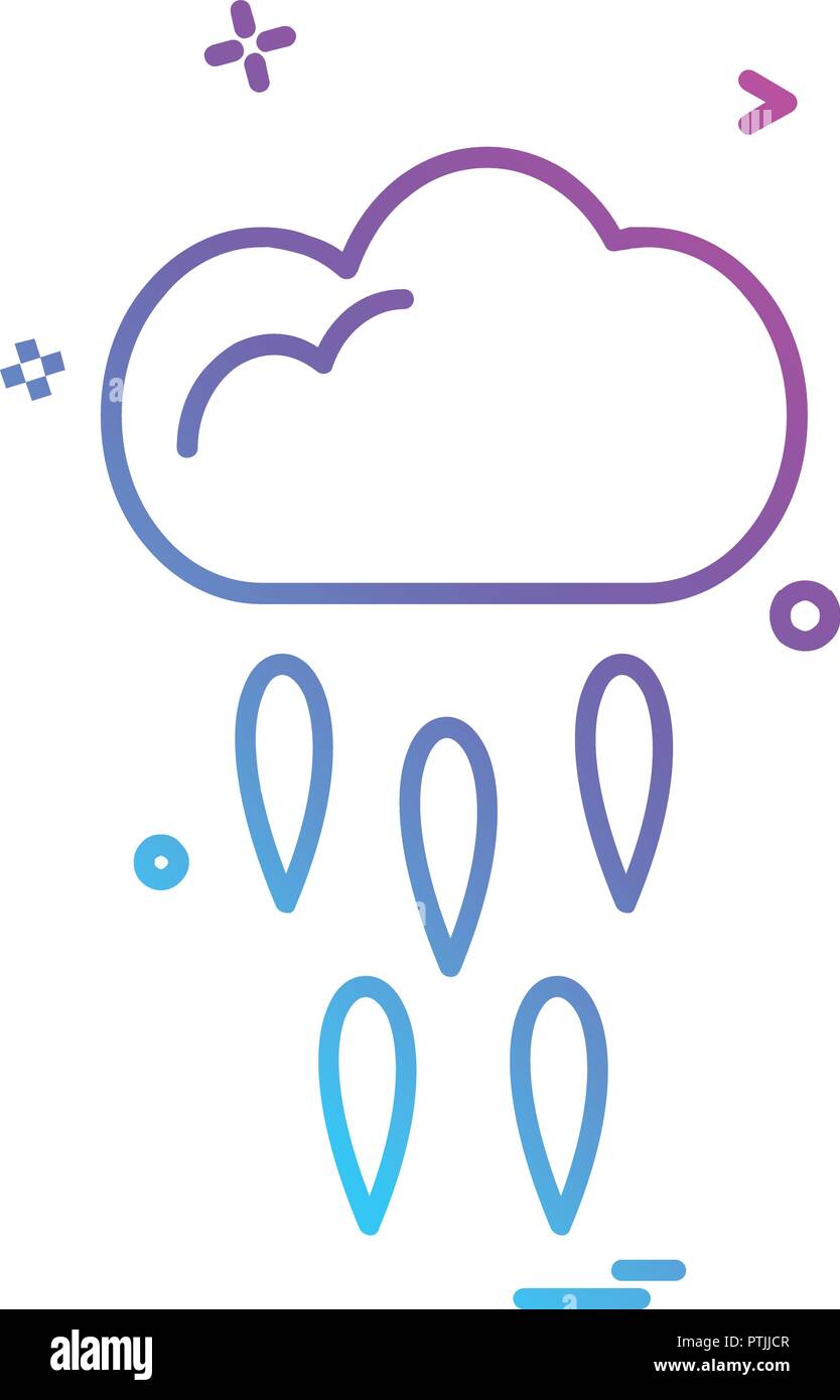 Rain icon design vector Stock Vector Image & Art - Alamy