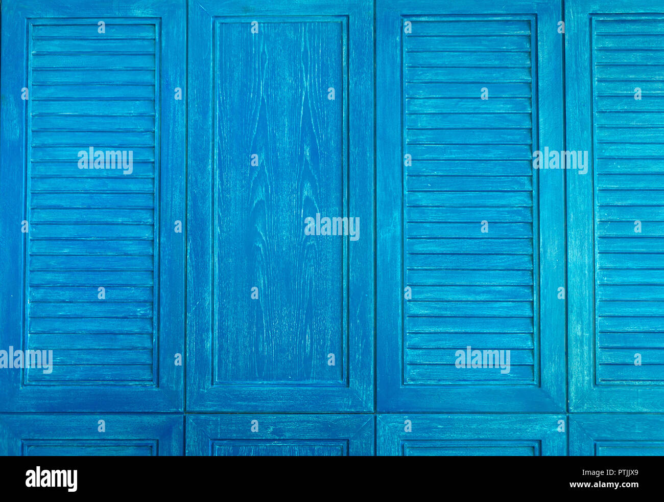 Texture of blue color wooden vintage window Stock Photo - Alamy