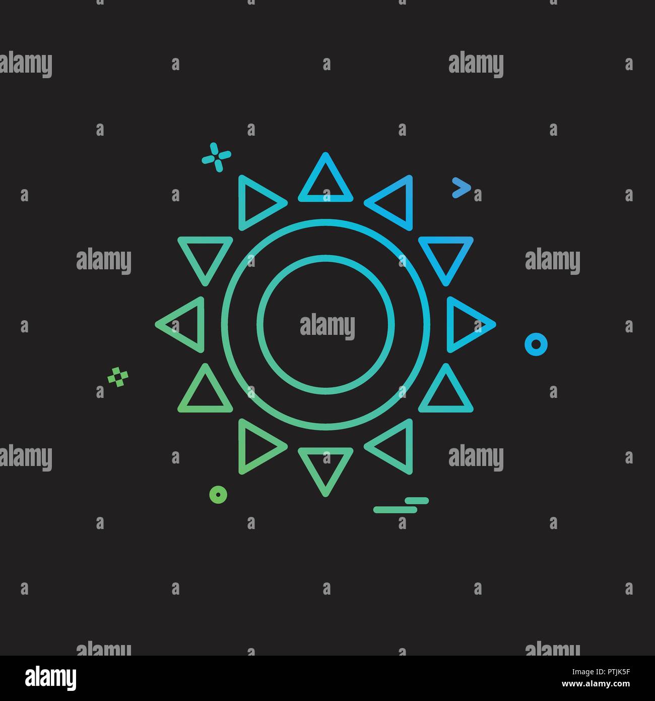 Sun icon design vector Stock Vector Image & Art - Alamy