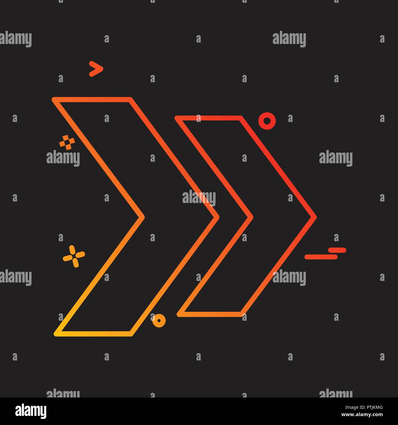 Arrows icon design vector Stock Vector Image & Art - Alamy