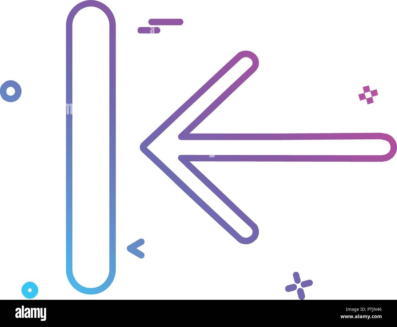 Left icon design vector Stock Vector Image & Art - Alamy