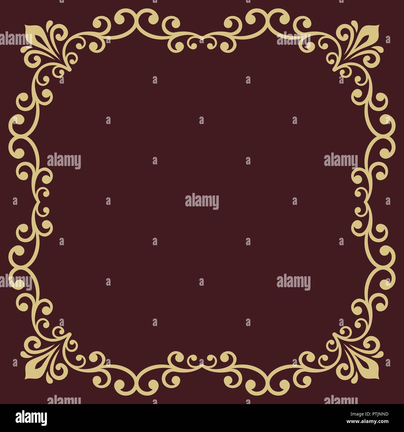 Floral Vector Fine Frame Stock Vector Image & Art - Alamy