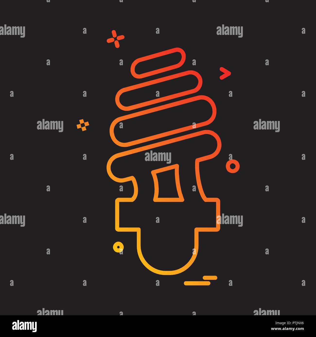 Bulb icon design vector Stock Vector Image & Art - Alamy