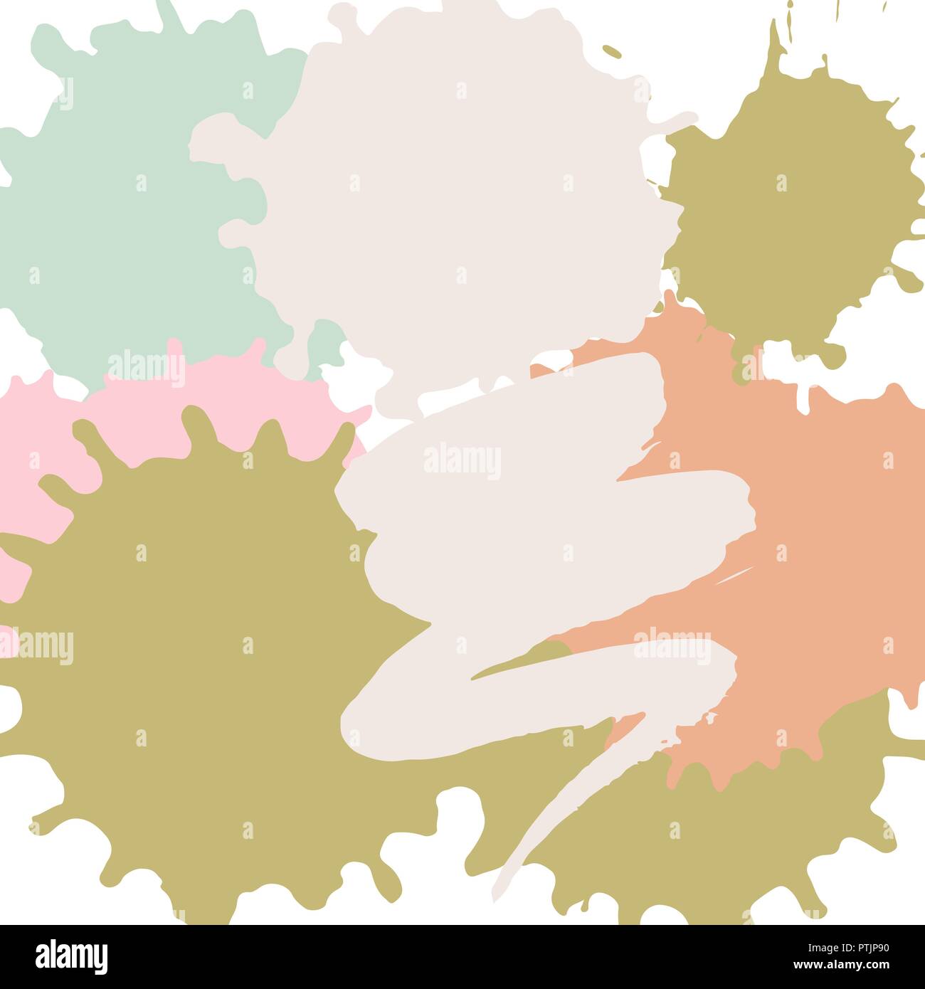 Vector illustration. Background of multi-colored blots of ink Stock ...