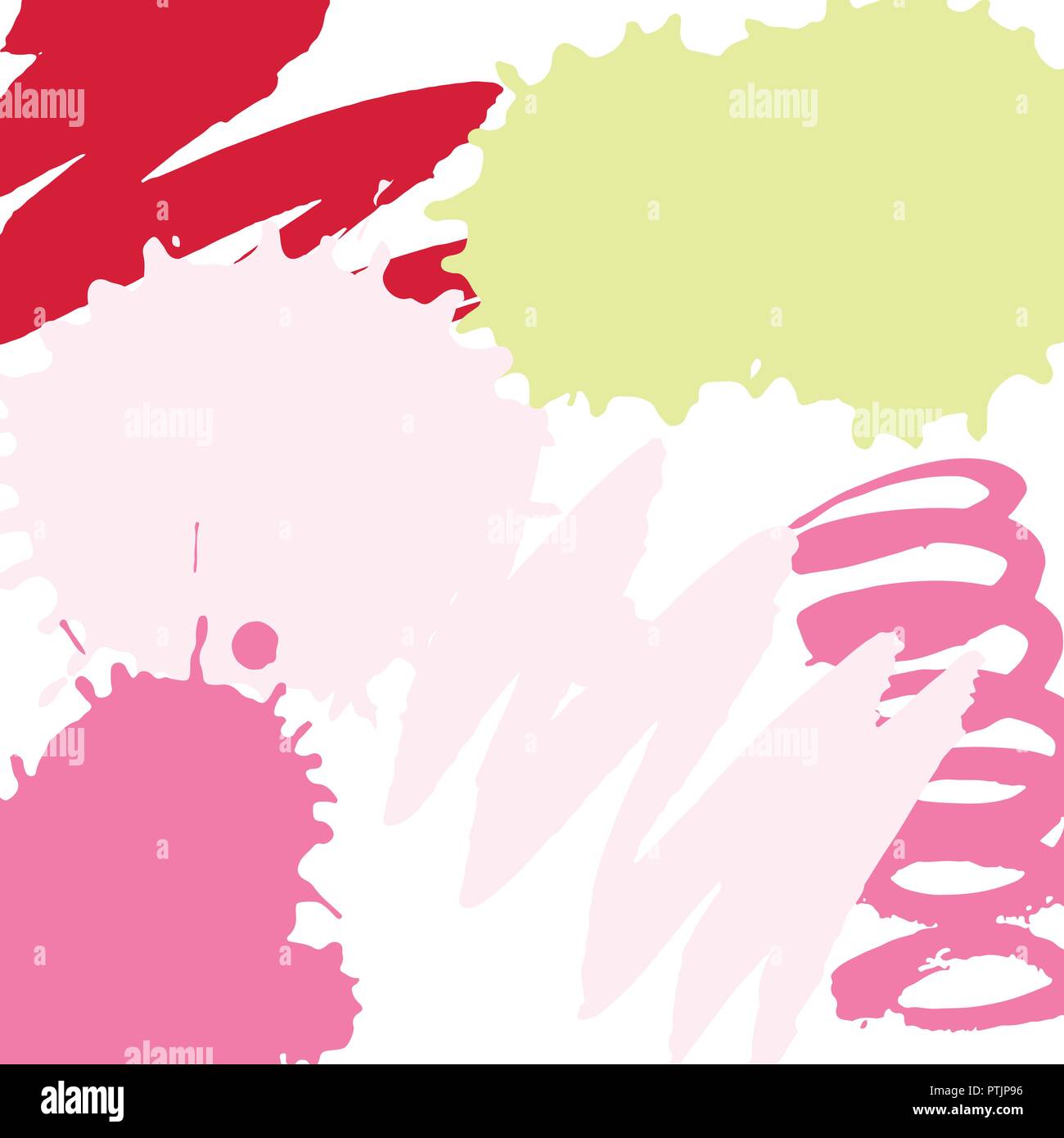Vector illustration. Background of multi-colored blots of ink Stock ...