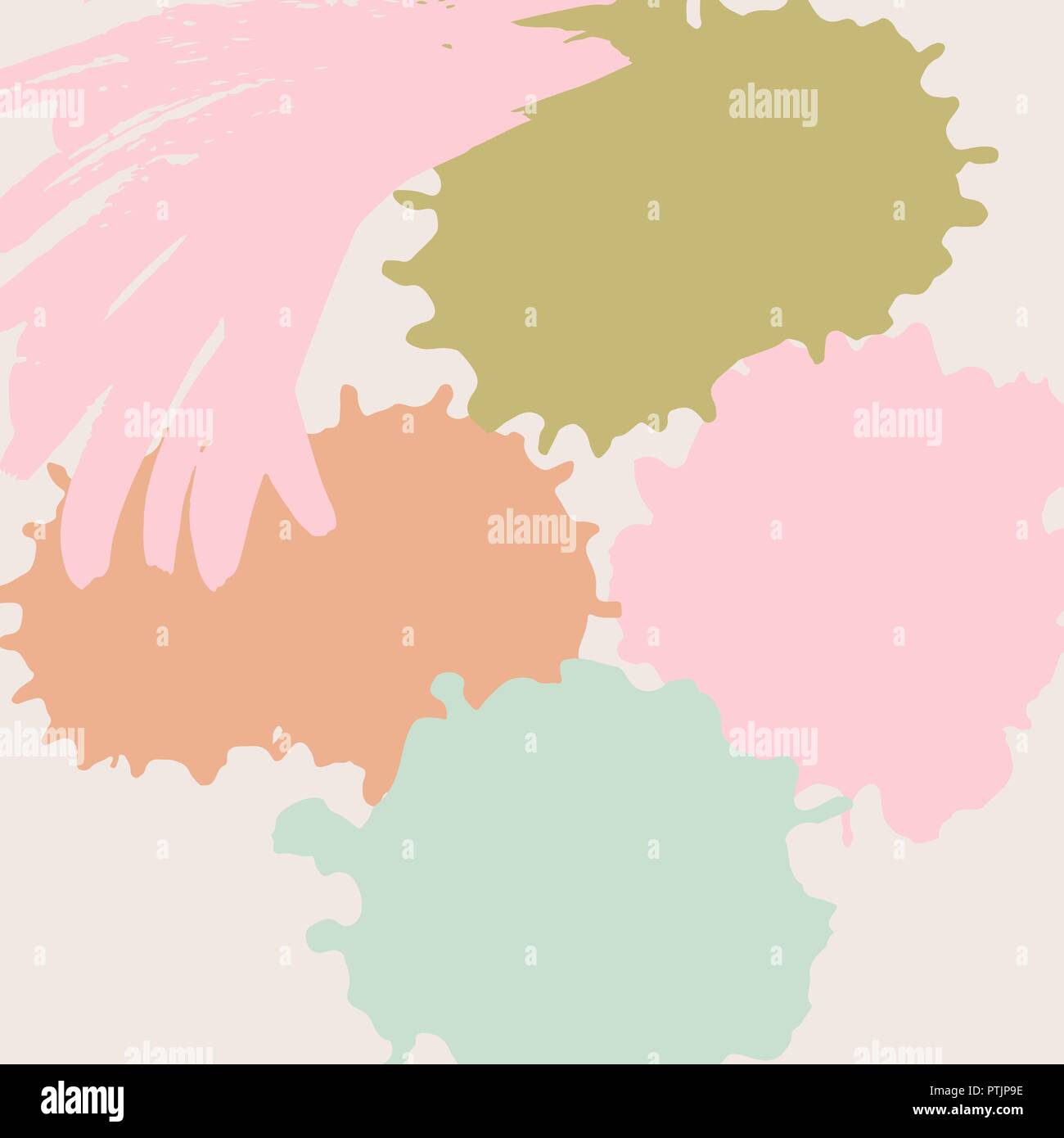 Vector illustration. Background of multi-colored blots of ink Stock ...