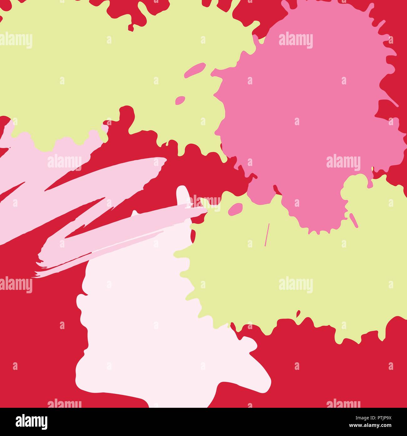 Vector illustration. Background of multi-colored blots of ink Stock ...