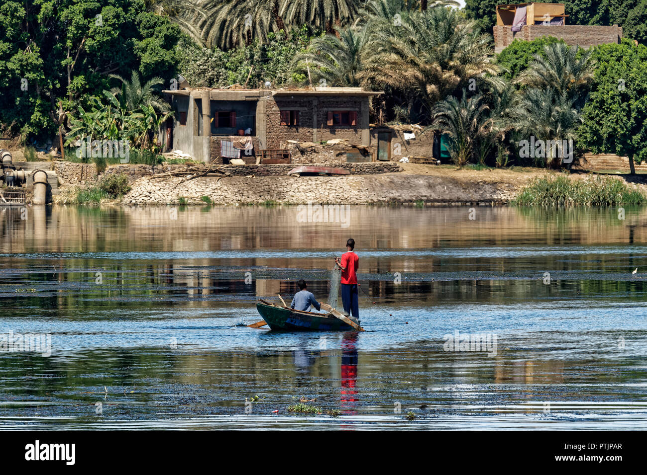 Life on the Nile River in Egypt Stock Photo - Alamy