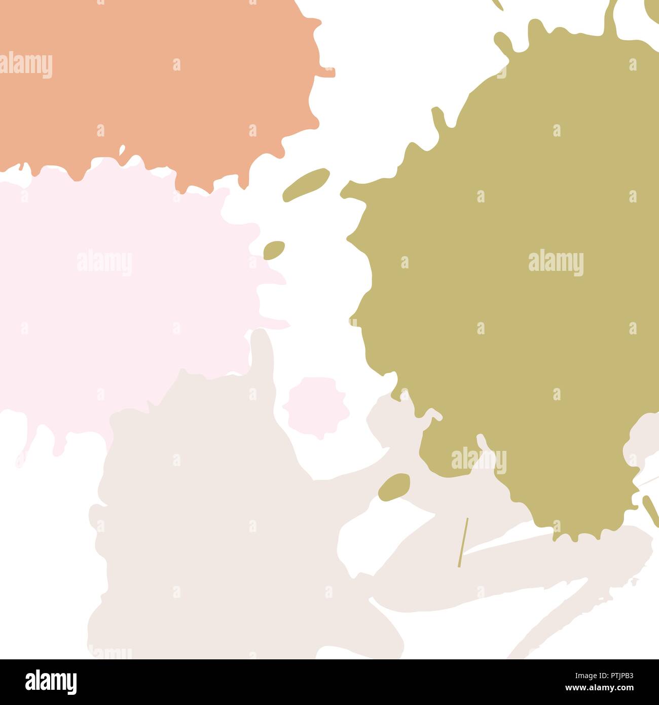 Vector illustration. Background of multi-colored blots of ink Stock ...