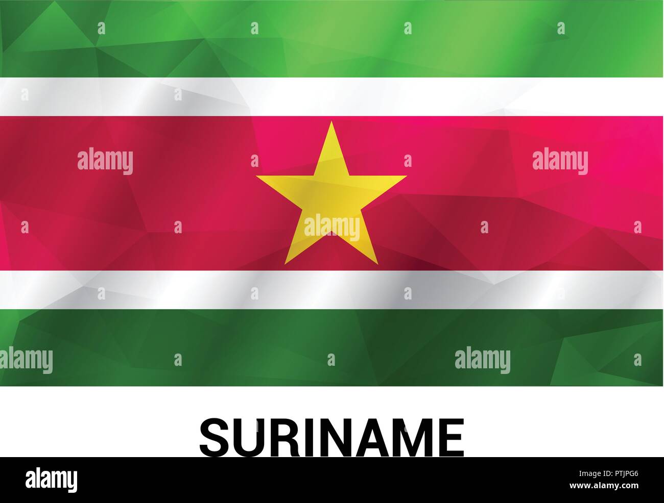 Suriname flag design vector Stock Vector Image & Art - Alamy