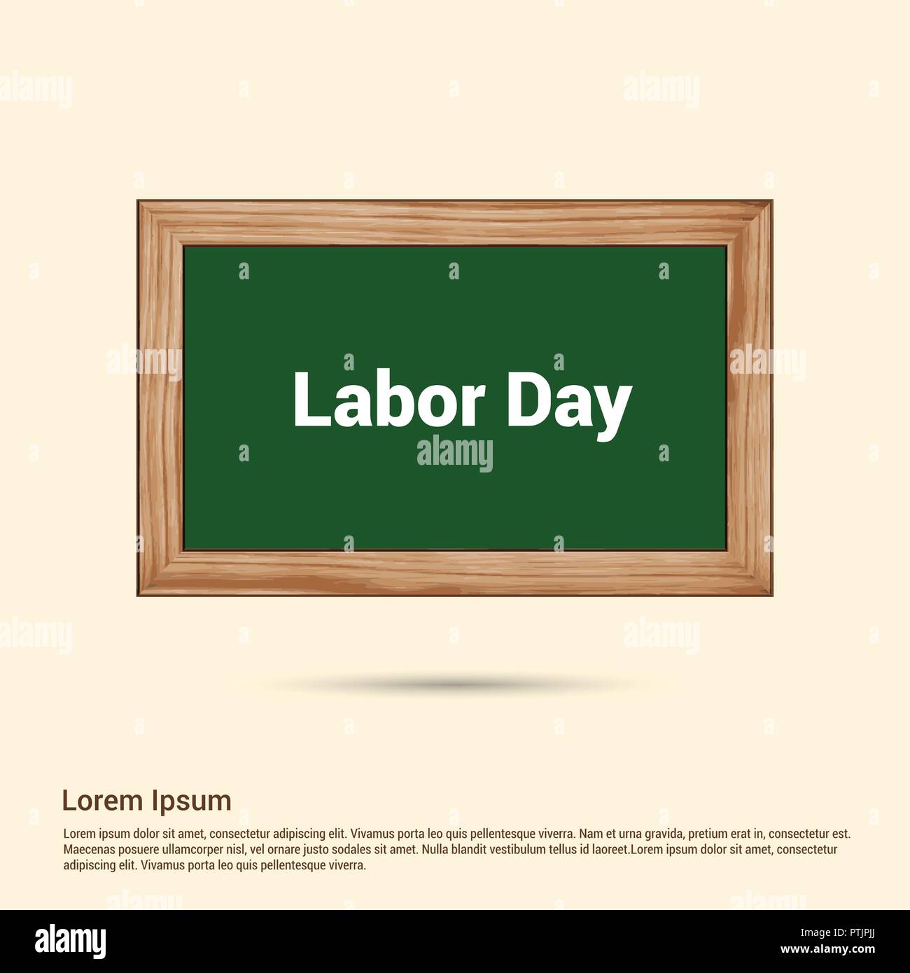 Labor day creative design with typography vector Stock Vector Image ...