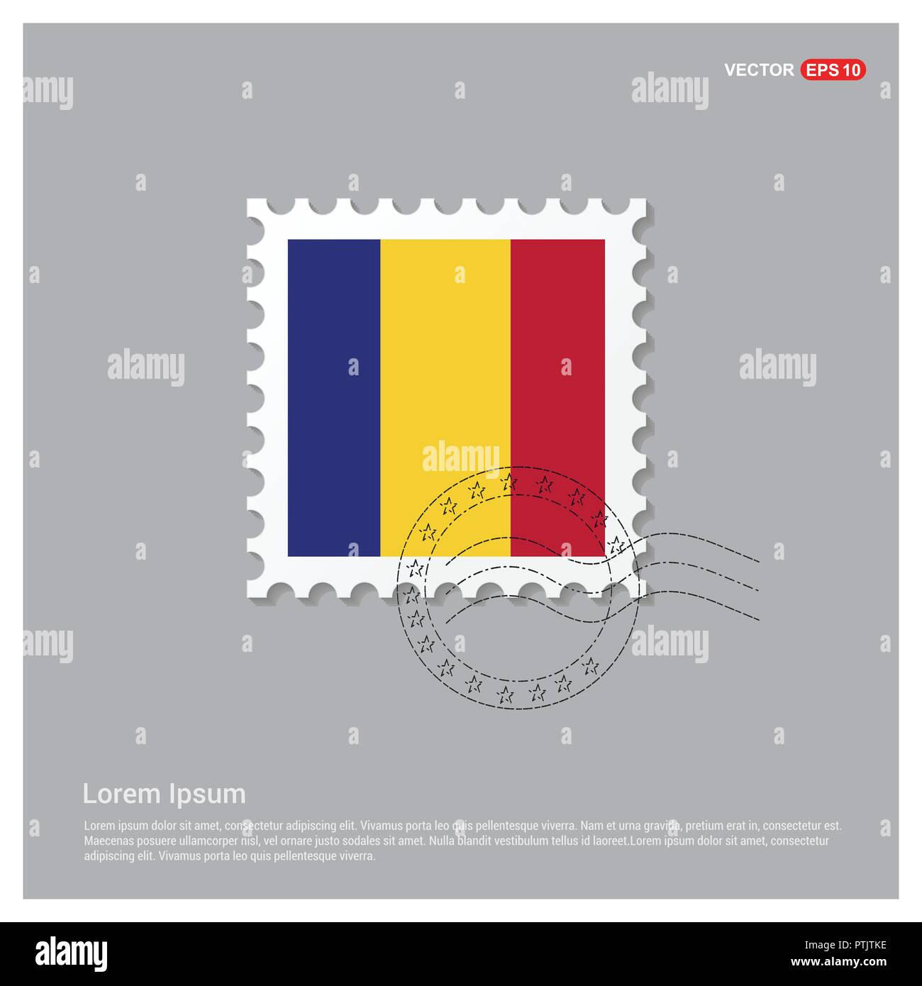 Romania flags design card vector Stock Vector Image & Art - Alamy