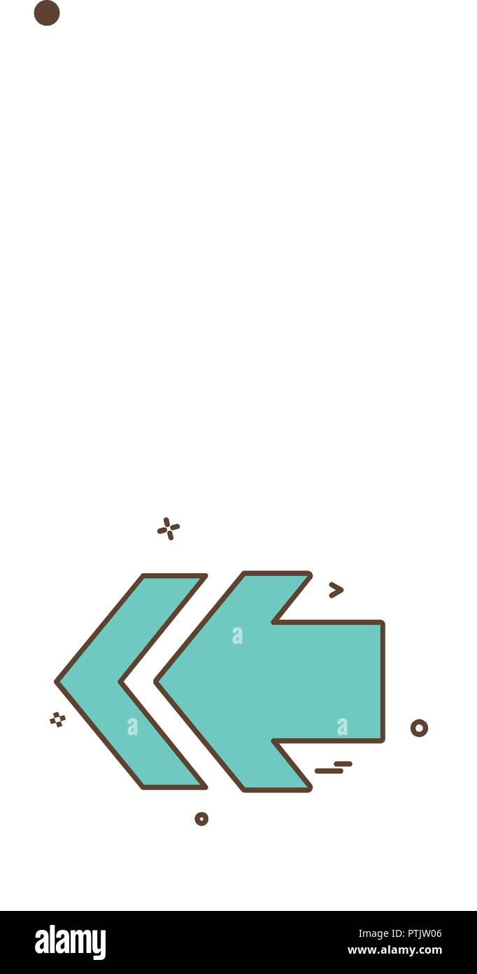 Left icon design vector Stock Vector Image & Art - Alamy