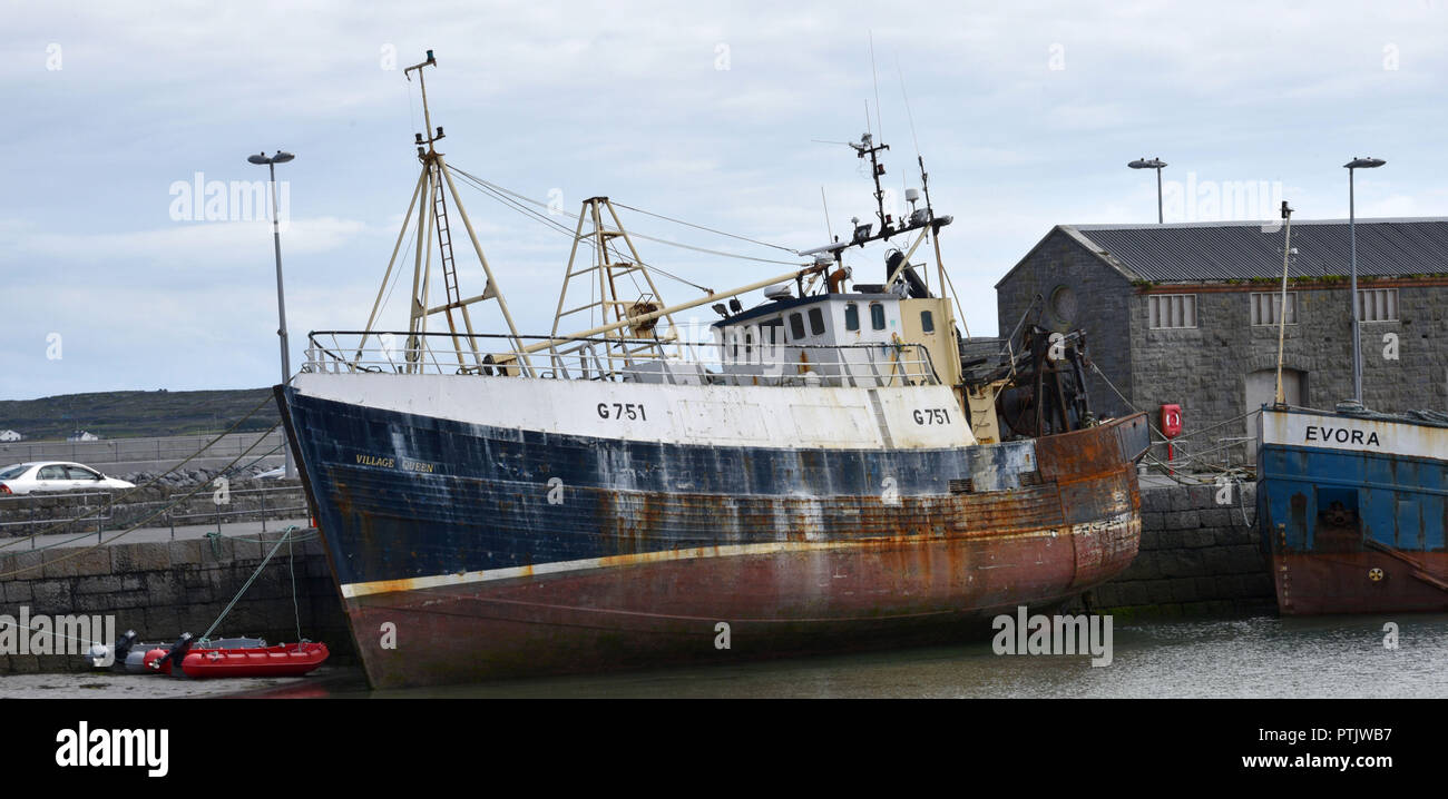 Village Queen ship.Inishmore,Árainn Mhór, Aran Islands Galway Bay Stock ...