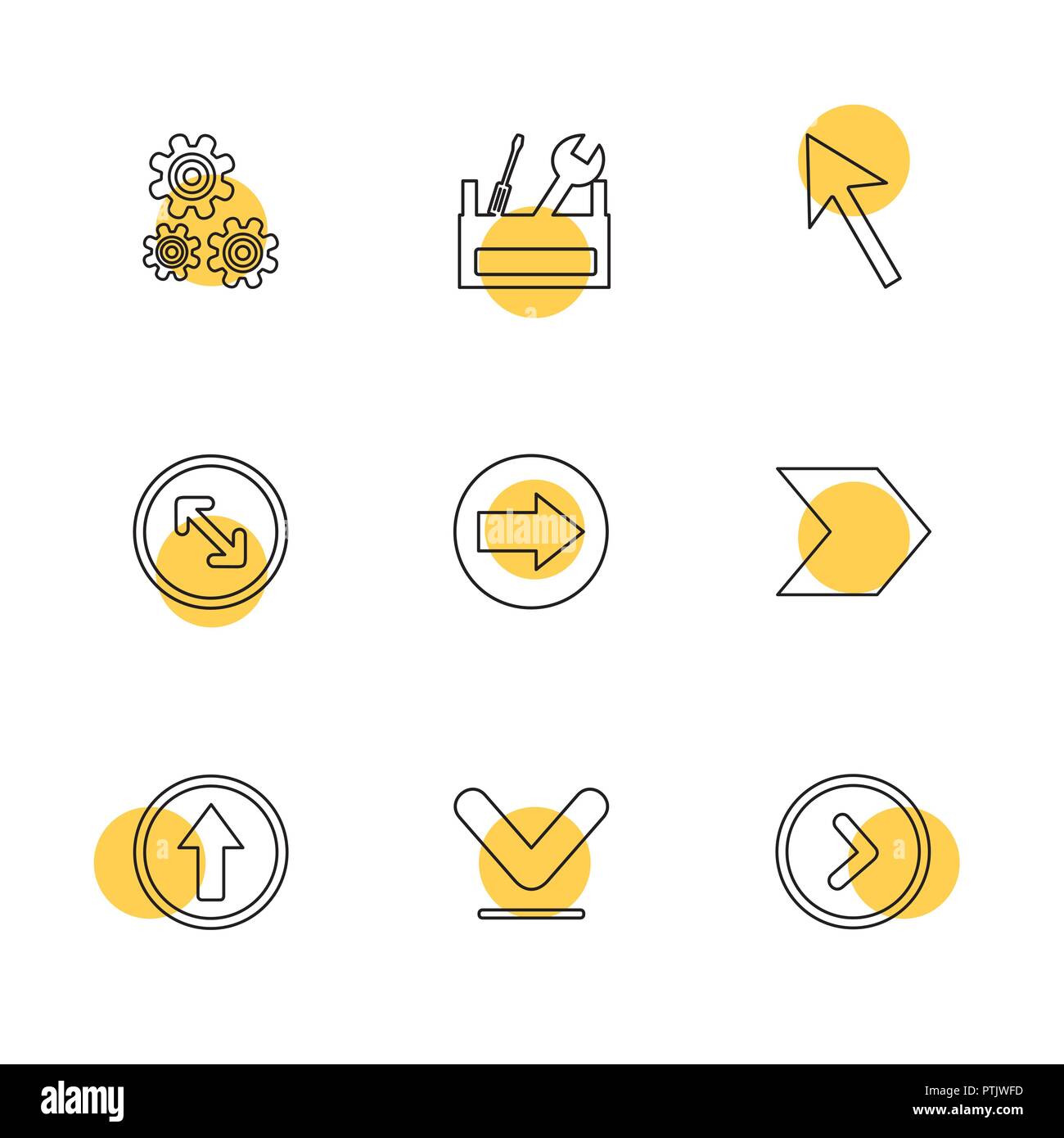 setting , gear , tools , pointer , next , arrows , directions , left ...