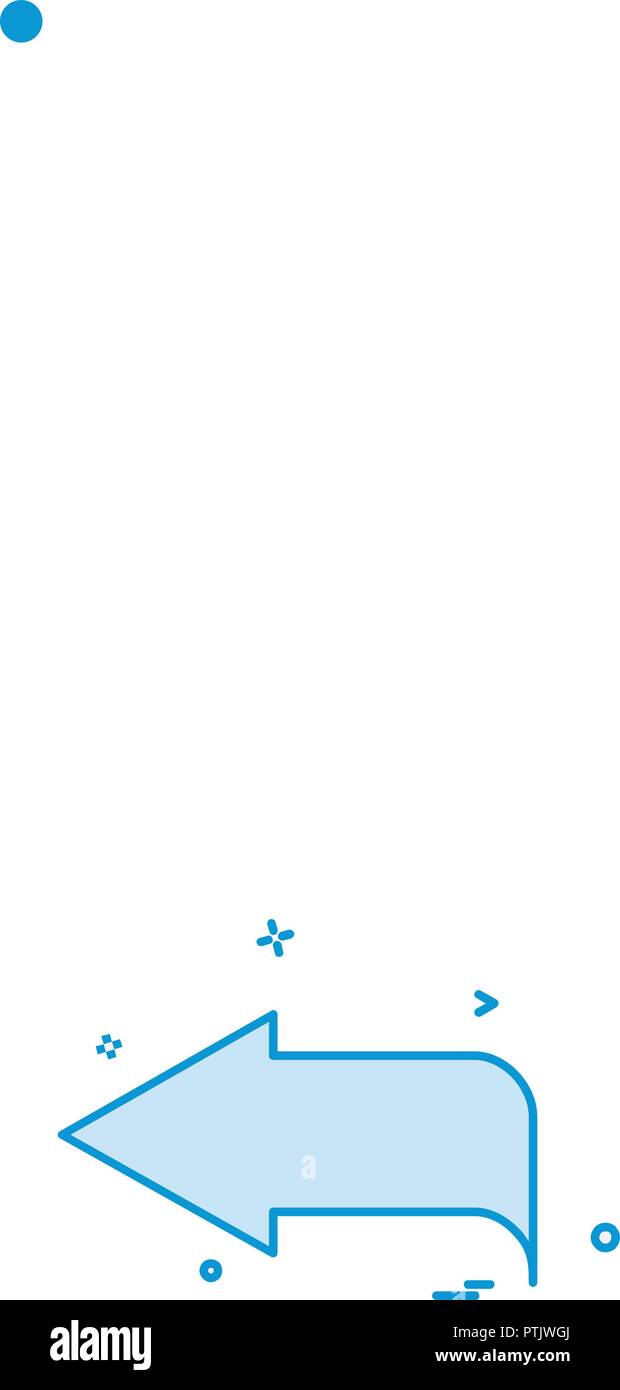 Left arrow icon design vector Stock Vector Image & Art - Alamy