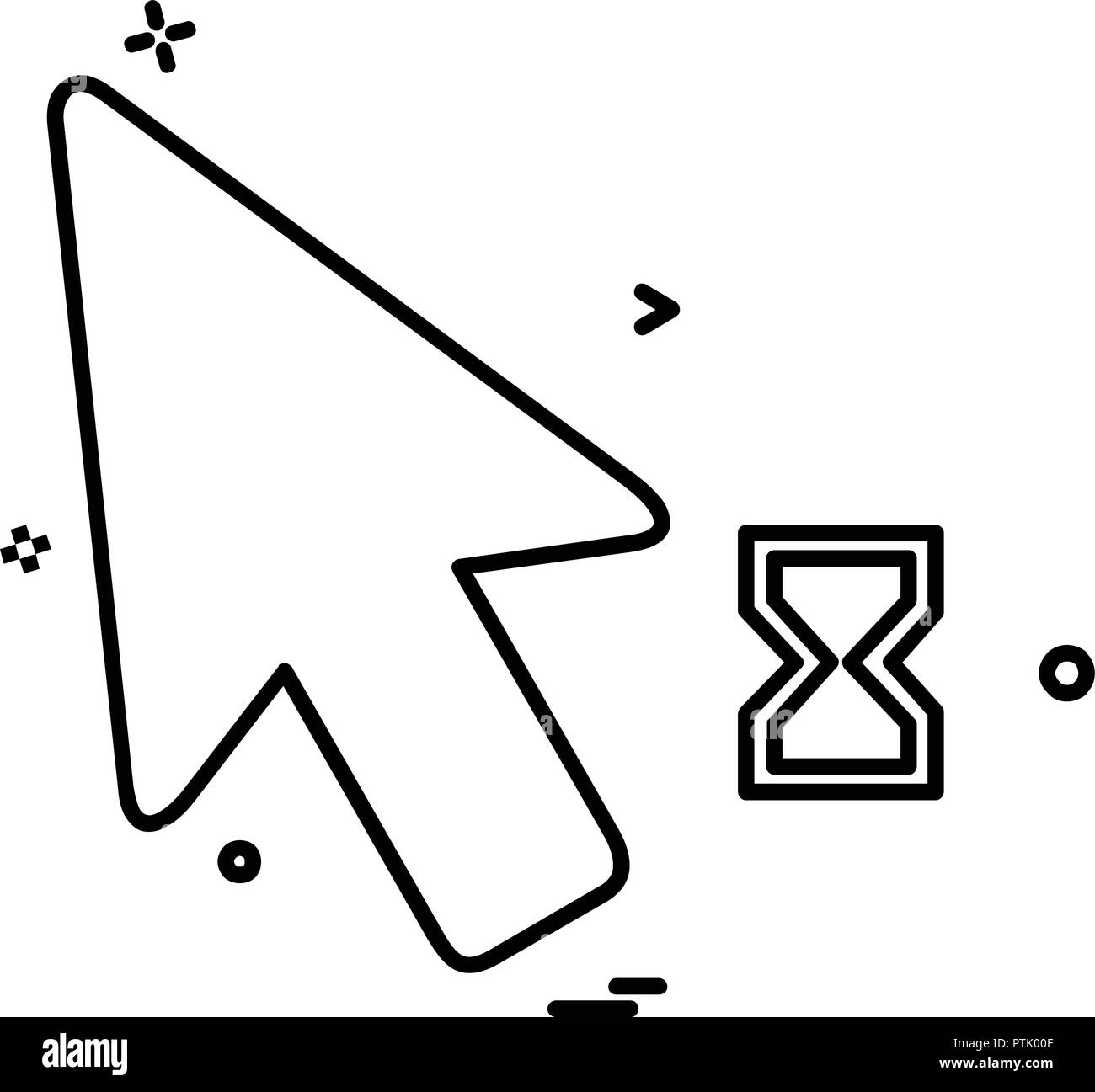 Mouse pointer icon design vector Stock Vector Image & Art - Alamy