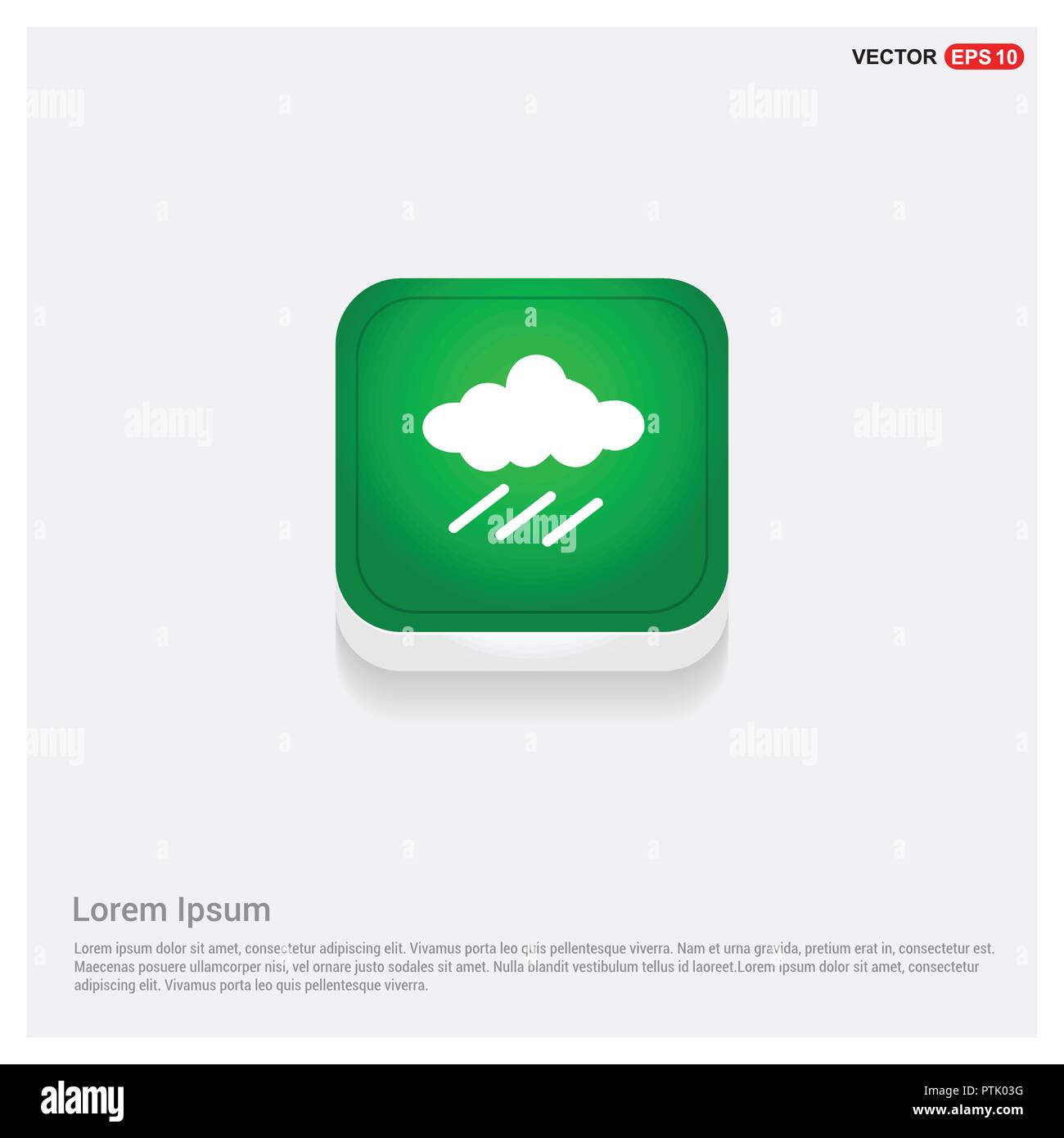 Rain Cloud Icon Stock Vector Image & Art - Alamy