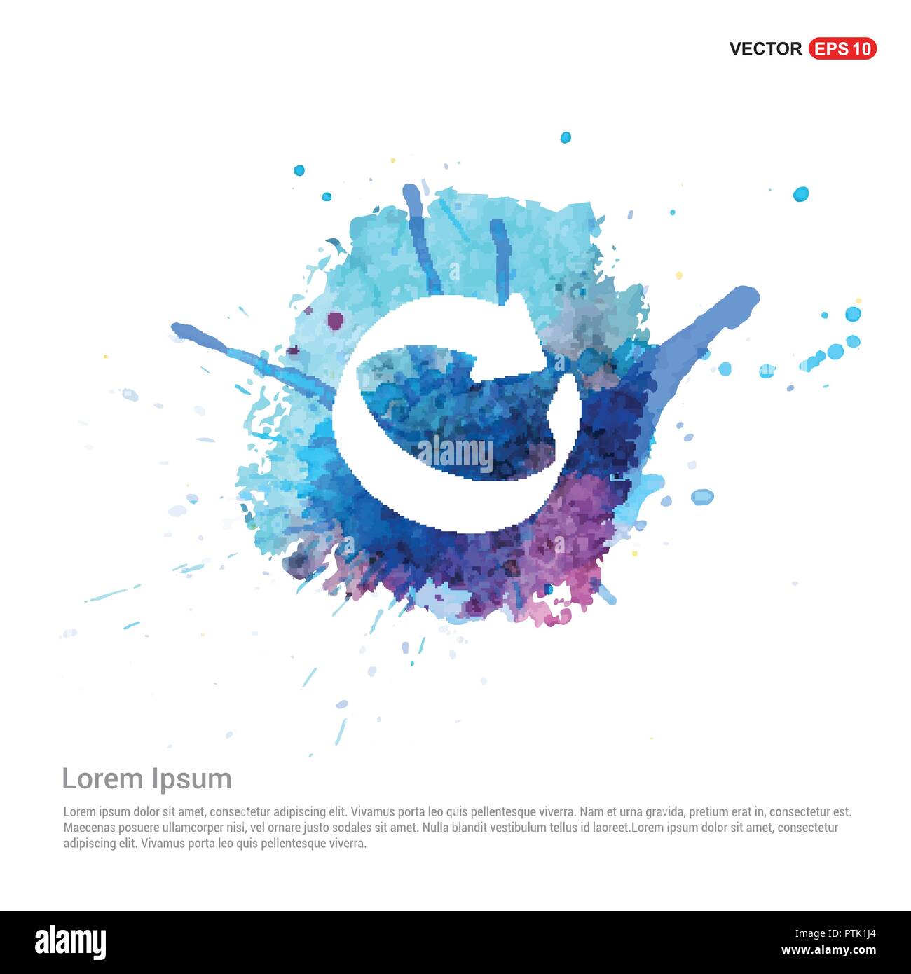 Monochromatic watercolor Stock Vector Images - Alamy