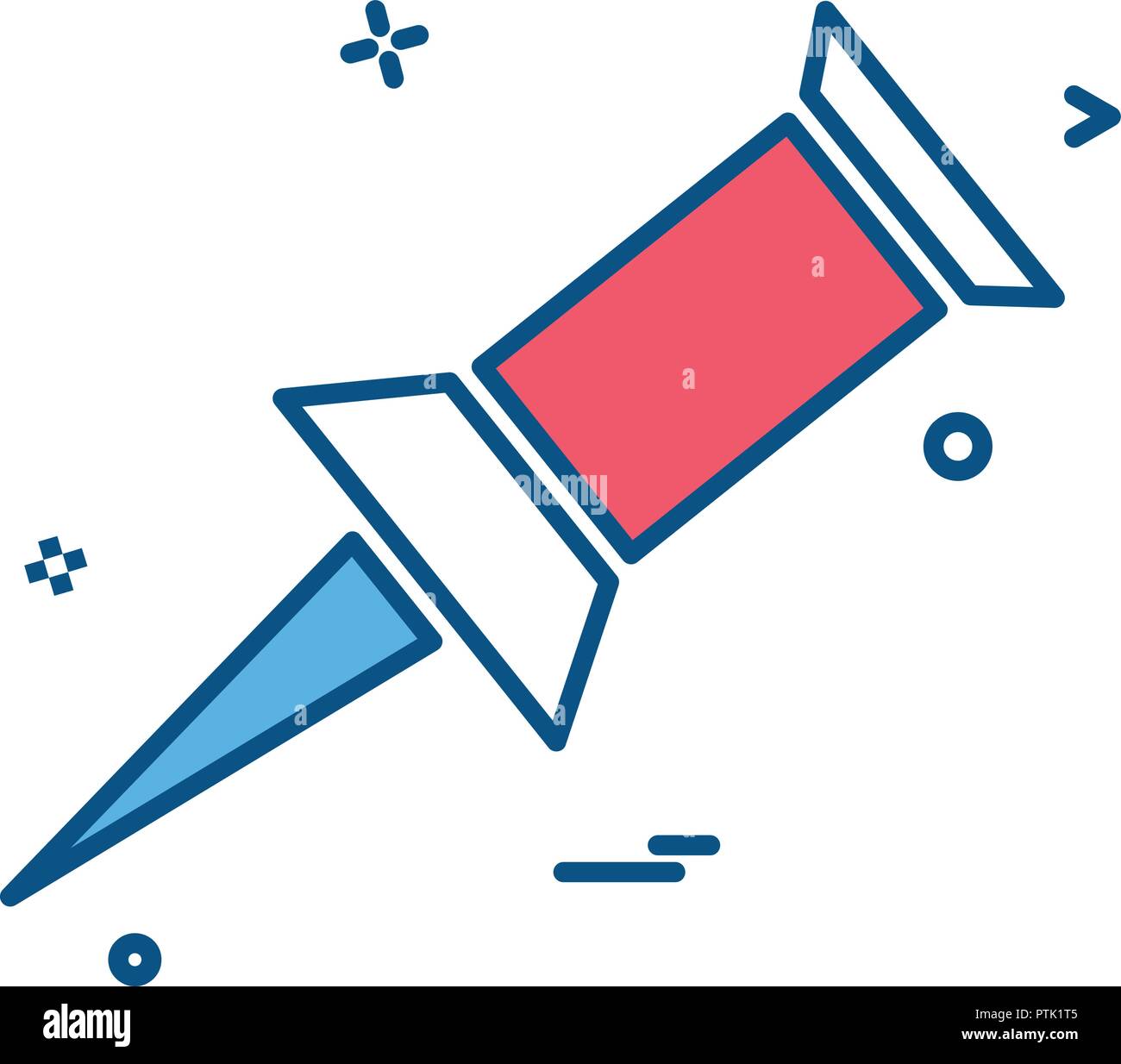 paper pin icon vector design Stock Vector Image & Art - Alamy