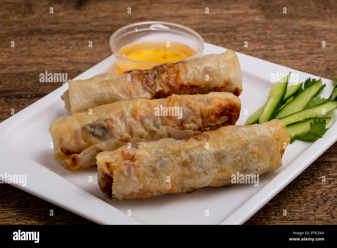 Vietnamese spring roll with meat Stock Photo - Alamy