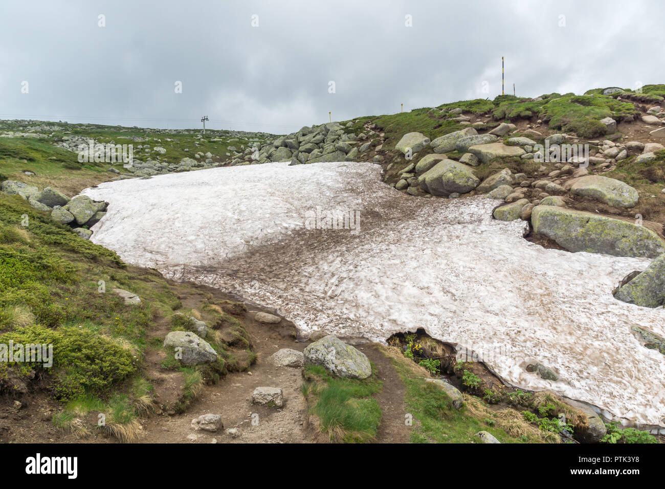 Amazing Panorama of Vitosha Mountain near Cherni Vrah Peak, Sofia City ...