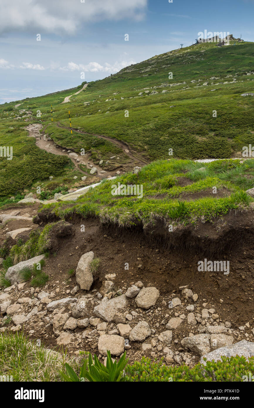 Amazing Panorama of Vitosha Mountain near Cherni Vrah Peak, Sofia City ...