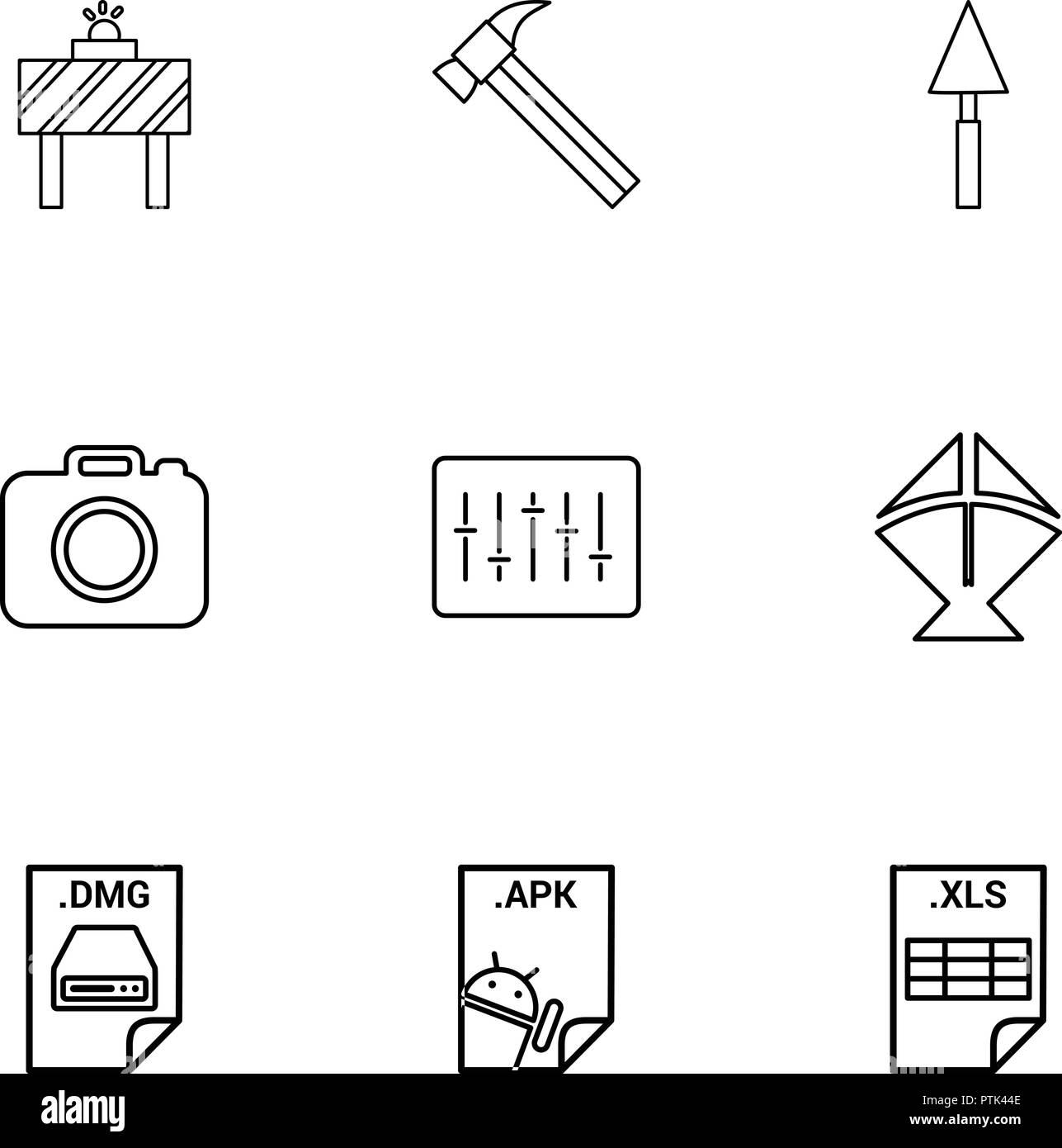 Excel icon Black and White Stock Photos & Images - Alamy