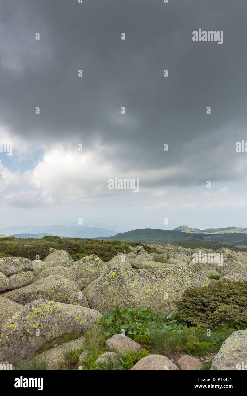 Amazing Panorama of Vitosha Mountain near Cherni Vrah Peak, Sofia City ...