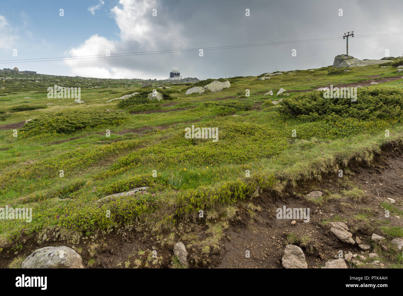 Amazing Panorama of Vitosha Mountain near Cherni Vrah Peak, Sofia City ...