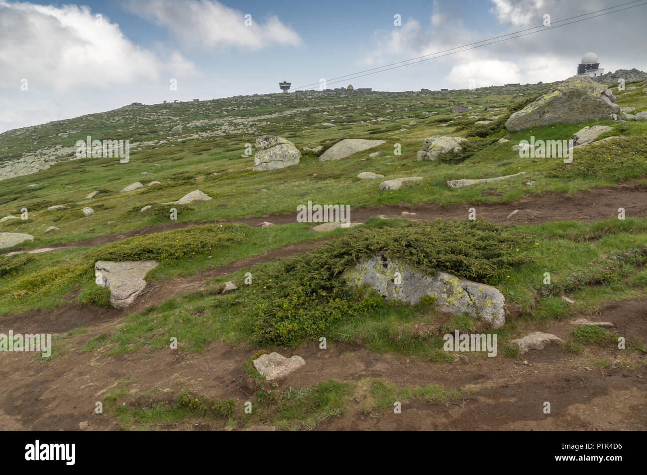 Amazing Panorama of Vitosha Mountain near Cherni Vrah Peak, Sofia City ...