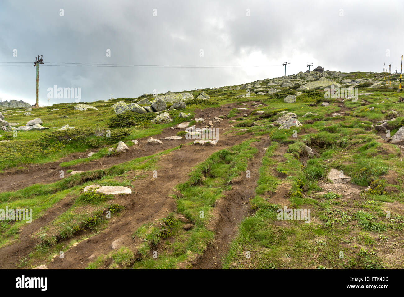 Amazing Panorama of Vitosha Mountain near Cherni Vrah Peak, Sofia City ...