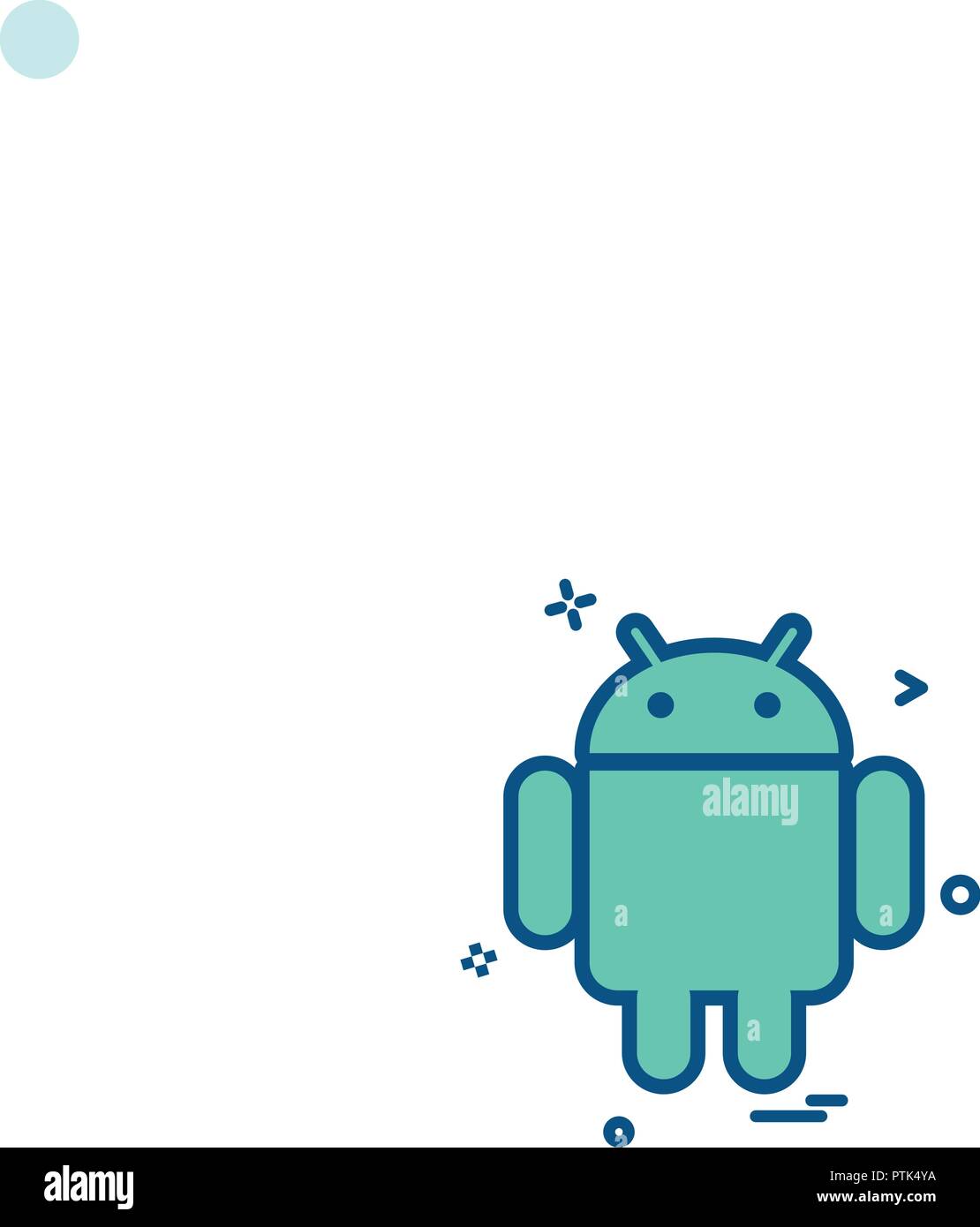 Android Icon Design Vector Stock Vector Image And Art Alamy